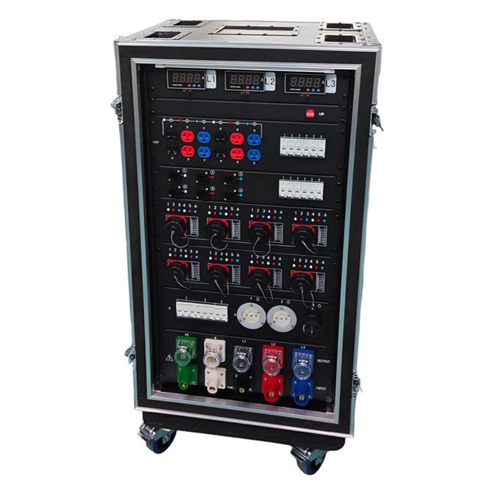 3 Phase 400amp Camlock Power Input Twistlock 75 Way Lighting Distro ...