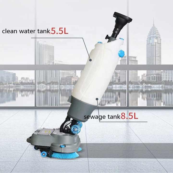 Robotic Walk Behind Broom Floor Sweeper Mop and Scrubber Cleaning ...