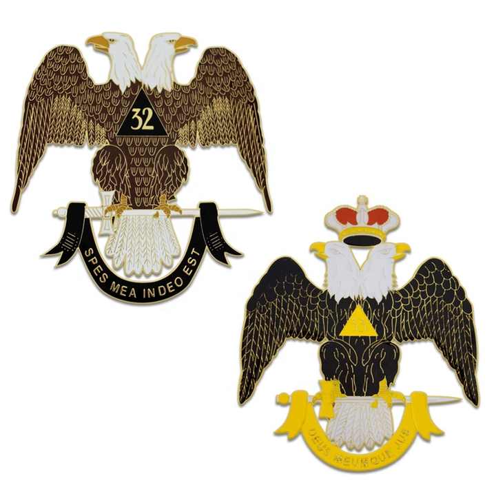 Freemason Eagle Symbol - High Quality Double Headed Badge
