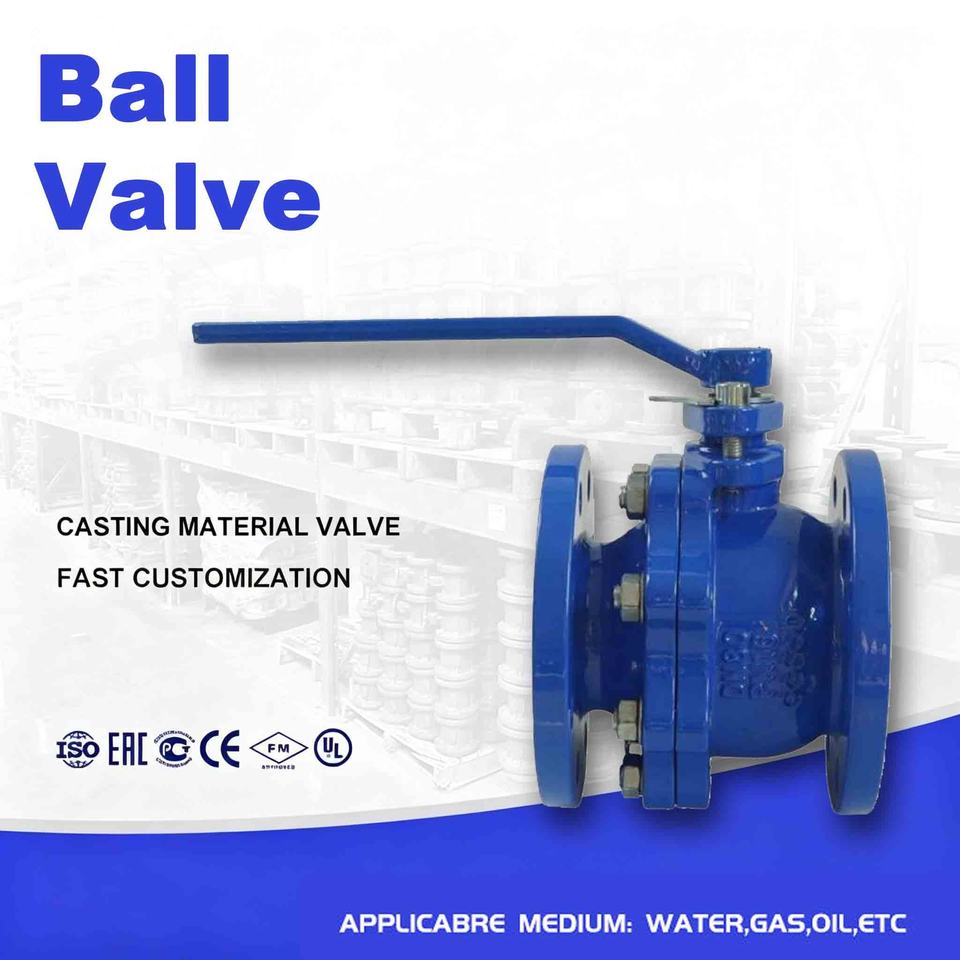 API Flanged Ball Valve Ductile Iron Body Customizable Zero Leakage ...