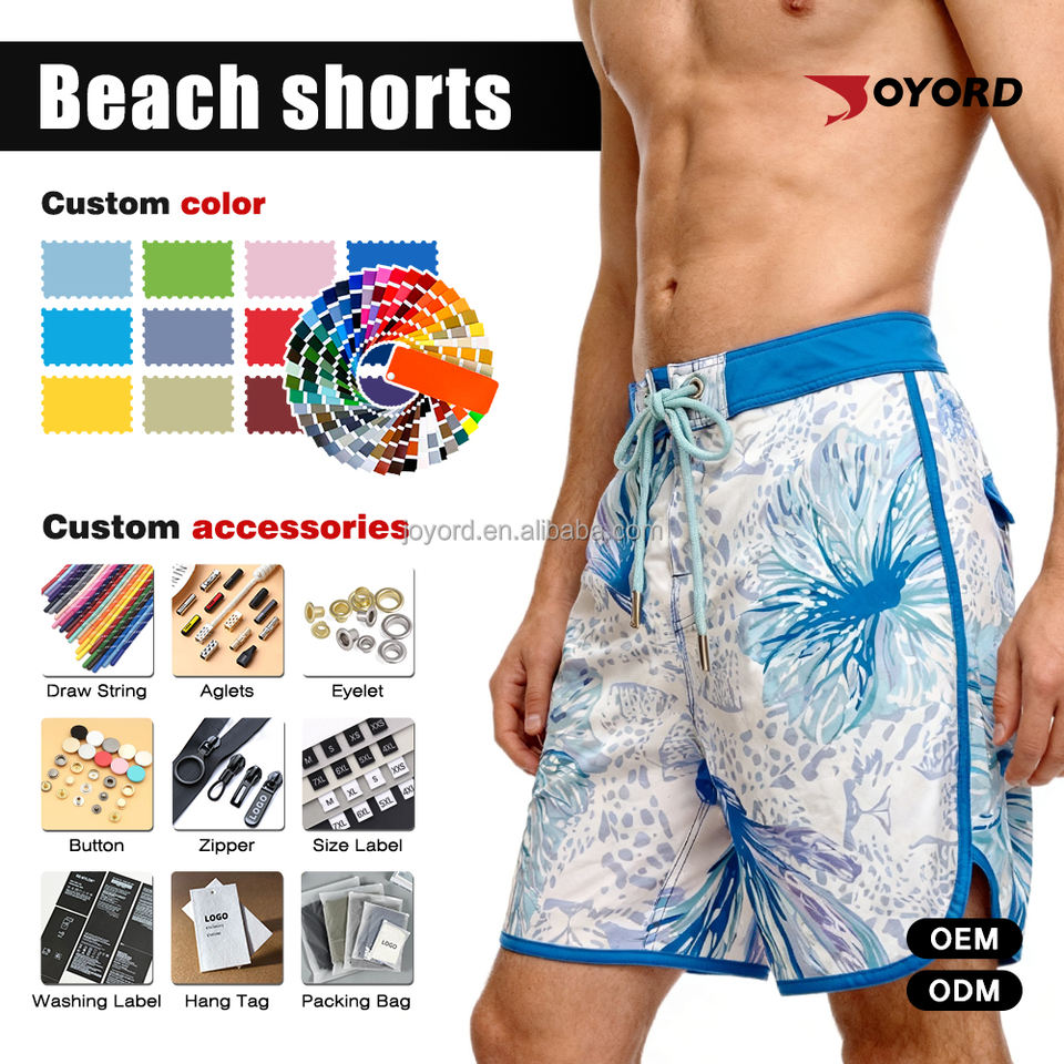 Lightweight Men Board Shorts Summer Beach Outfits Own Factory Digital ...