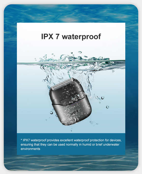 VGR V-340 IPX7 Electric Foil Shaver High-Speed Professional Face Trimmer Electric Razor for Men ...