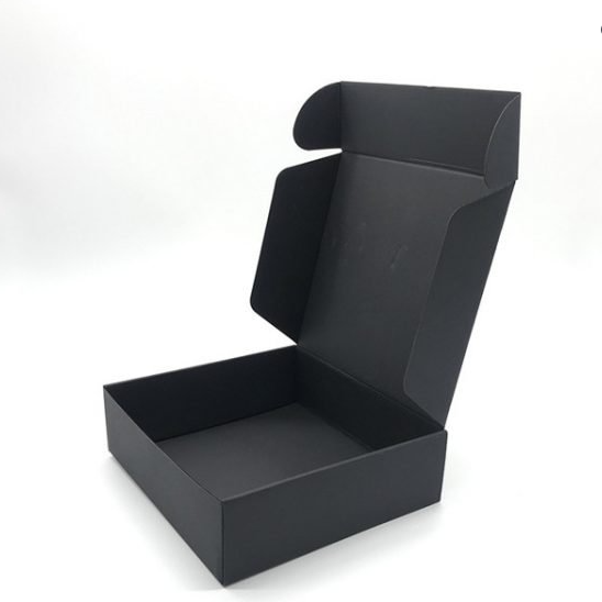 Custom Eco Friendly Shirt Apparel Shipping Cardboard Paper Boxes Black ...