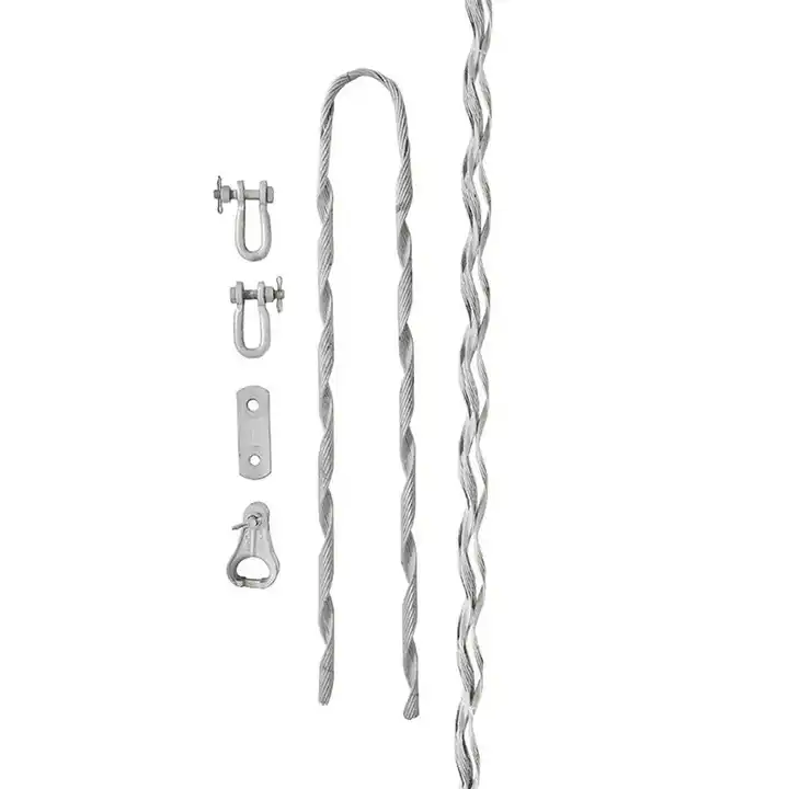 Overhead Line Cable Fittings Helical Dead End Guy Grip 1/7 ADSS OPGW ...