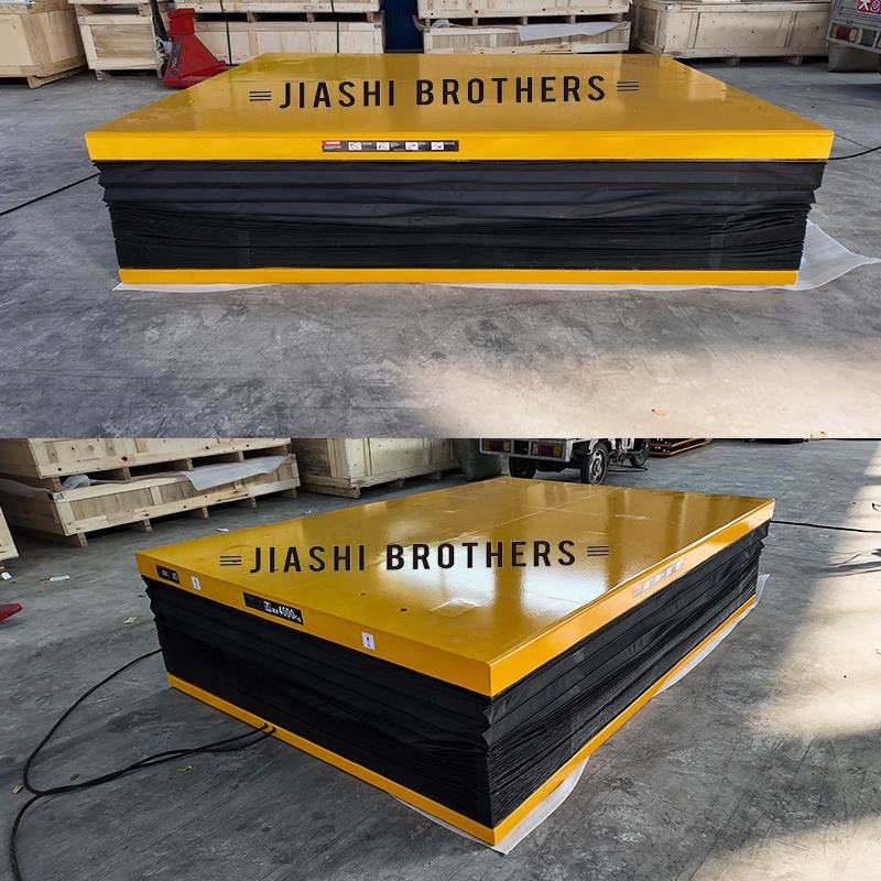 Hydraulic Electric Scissor Lift Table Safety Bellow Control Panel ...