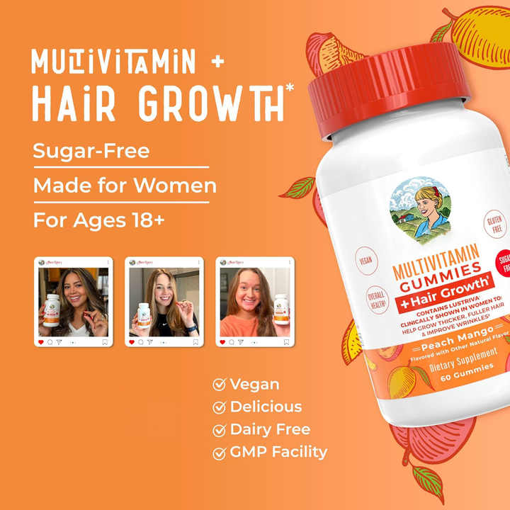 OEM Organic Multivitamin Liquid Drops Supplement Hair Growth Oral Syrup ...