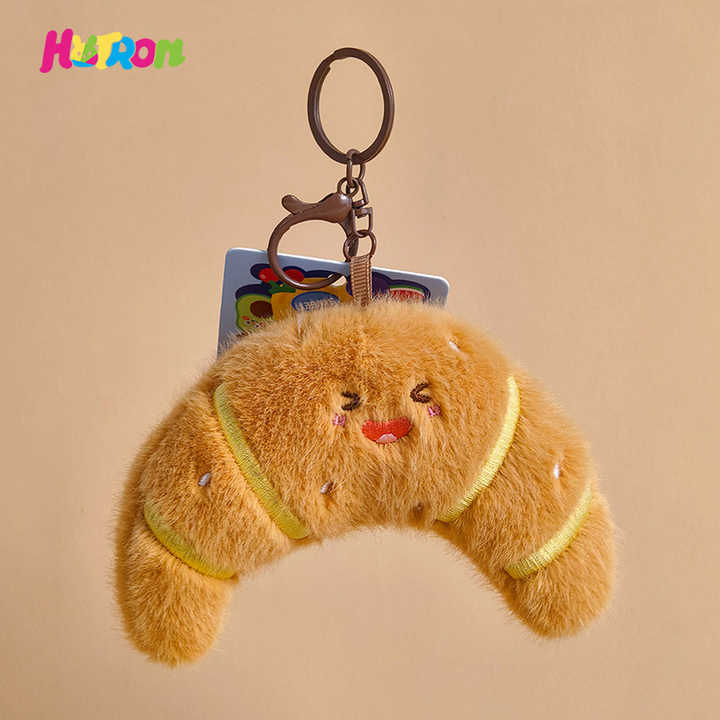 OEM Mini Bread Simulation Food Plush Doll Pendant Keychain Cute Soft ...