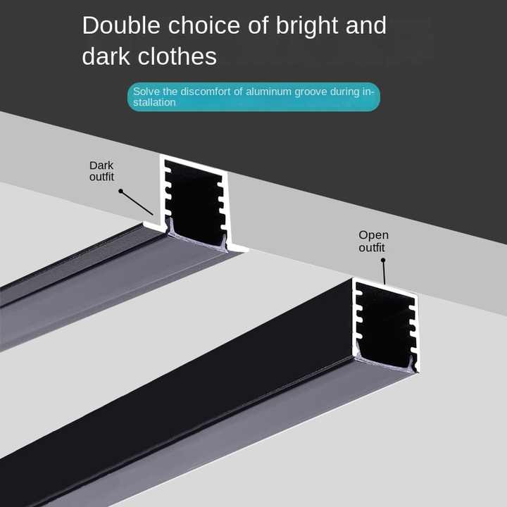 Plastic Profiles Light Diffuser Corner PVC Recessed Ceiling Lamp 12V ...