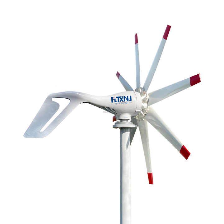 Home Small Wind Turbine Generator Motor 500W 600W 1000W Horizontal Roof ...