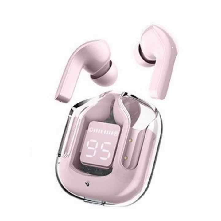 Transparent Crystal Case Wireless TWS Earbuds - Gaming Noise Cancelling