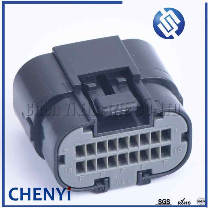 18 Pin PCB Curved Pin Waterproof Automotive Connector