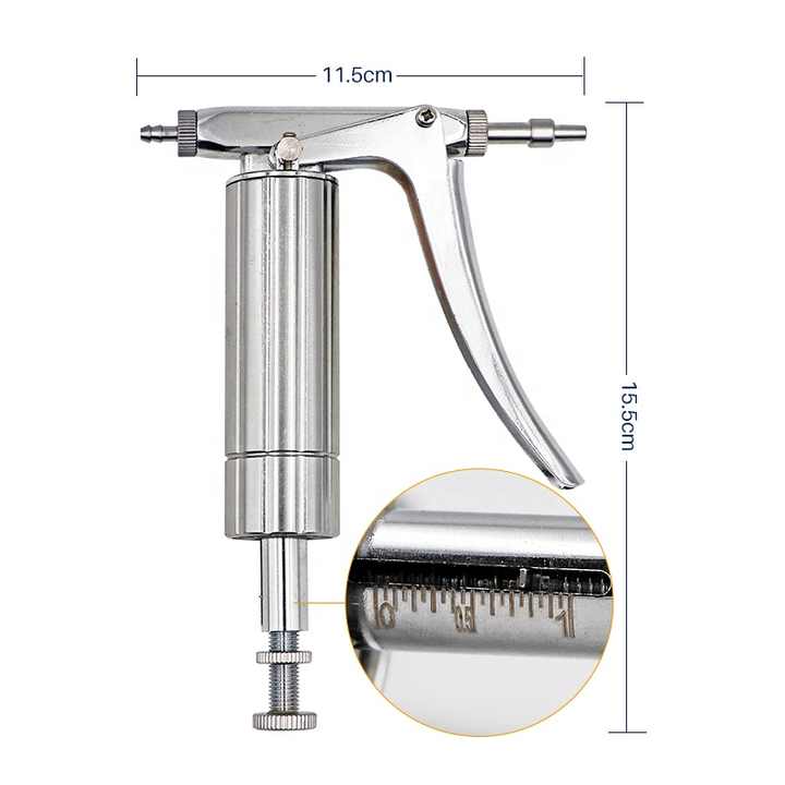 Veterinary Syringe 1ml - Automatic & Adjustable Injection