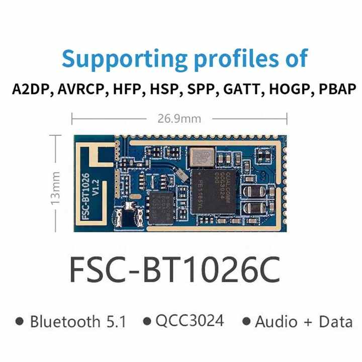 Feasycom Mini UART I2C/SPI USB 2.0 Bluetooth Module for TWS
