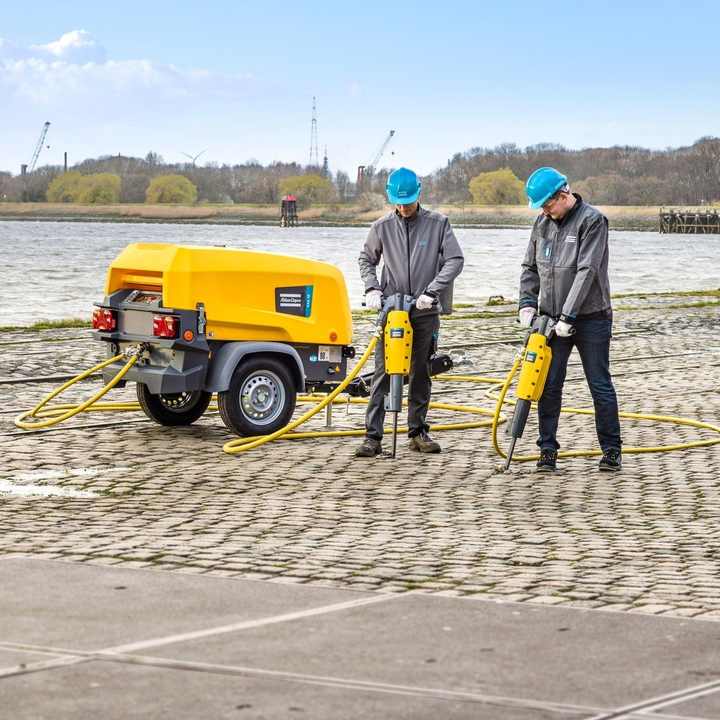 Atlas copco 7bar 13m³/min 101psi 458cfm 100HP 101psi 346cfm electric ...