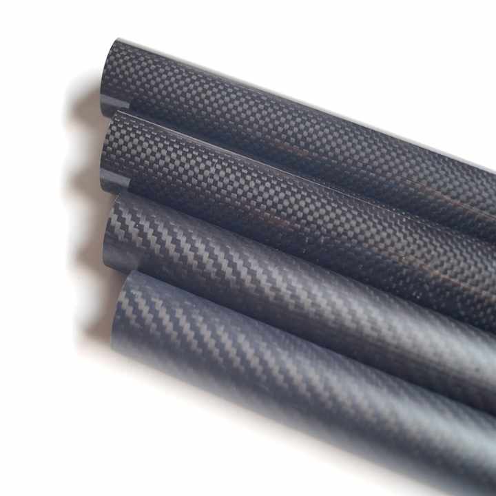 Hot Selling Carbon Fiber Tube 1000mm Round Tube Fiber Black Diagonal ...