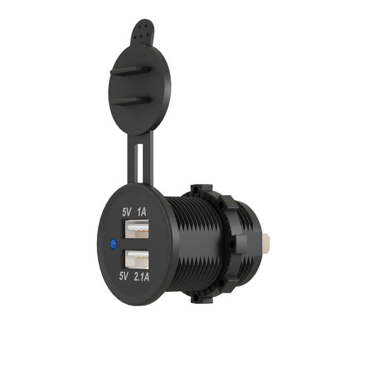 Flush Mounted Socket Usb 24V Rv Power Outlet Panel Waterproof Panel ...