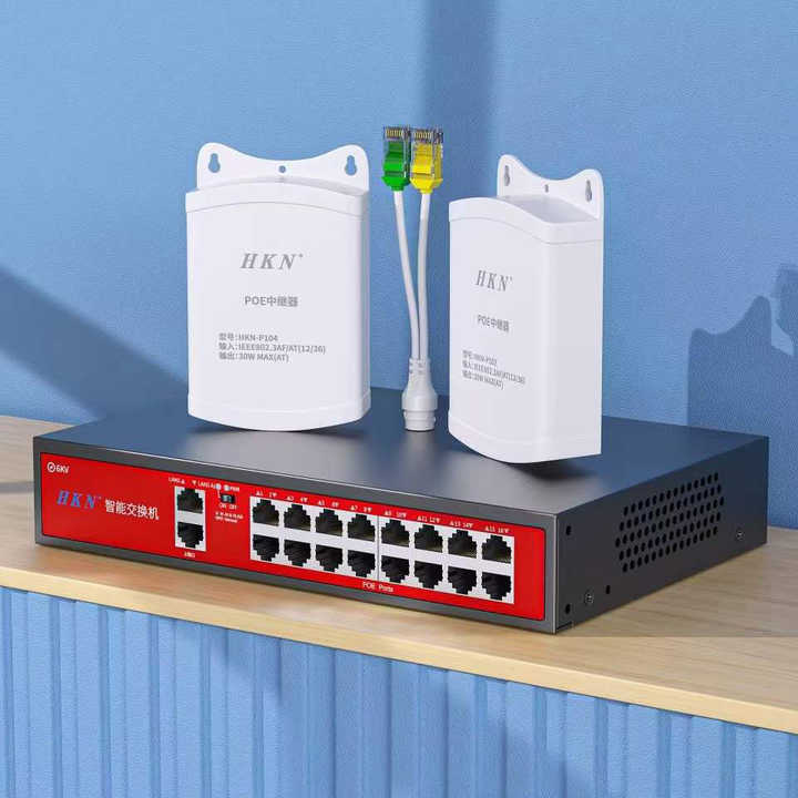 5 Port POE Repeater Waterproof Outdoor Gigabit Extender 200m ...