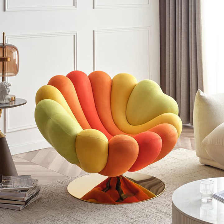 Modern Luxury Rotating Single Sofa Chair for Living Room Lazy Recliner ...