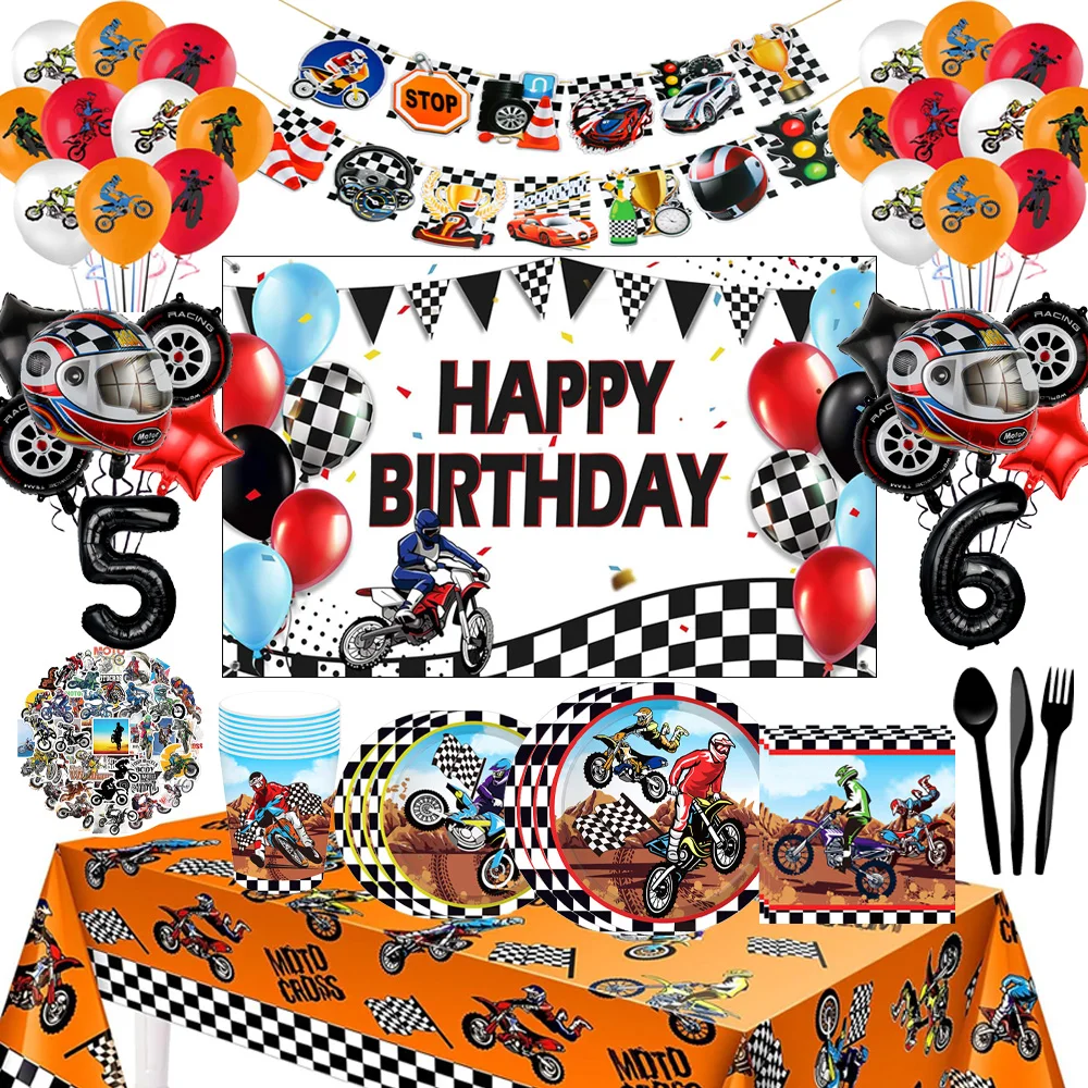 Wholesale & Custom dirt bike birthday party supplies from Global ...