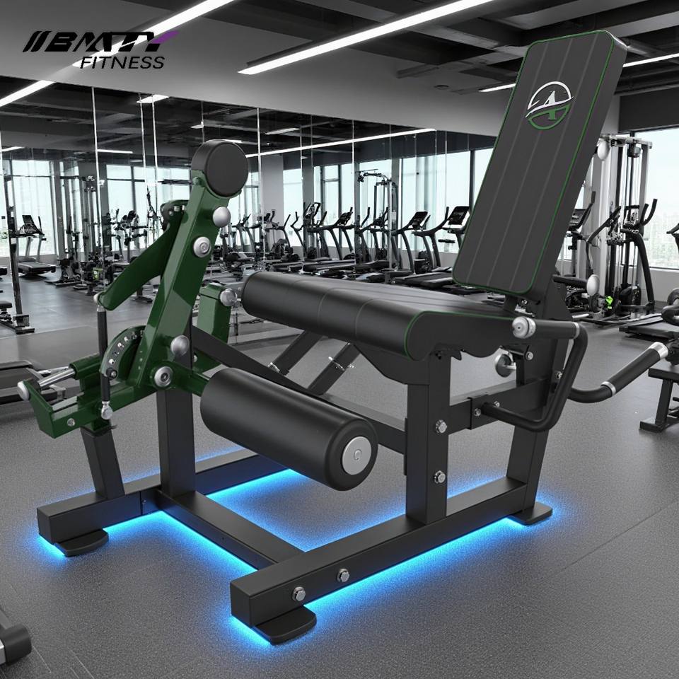 BM Commercial Plate Loaded 2-in-1 Leg Extension Curl Machine Ankle ...