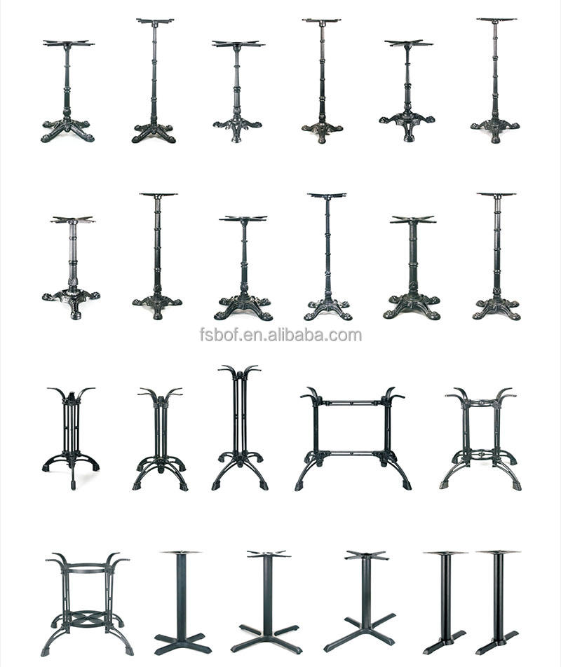 Sturdy 2-Square Leg Stainless Steel Table Pedestal - Square Base for ...