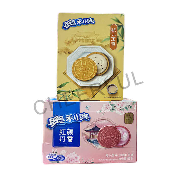Exotic Snacks Chinese Biscuits 2025 Spring Limited Flavor Cream Peony Flavor Sandwich Biscuit ...