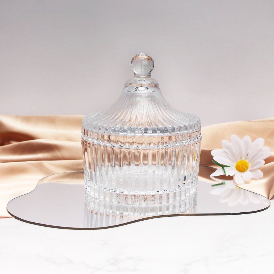 Wholesale Eco-friendly Embossed Crystal Glass Jar Luxury Vintage ...