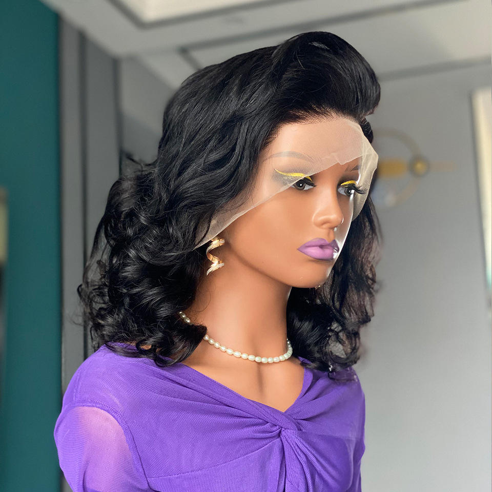 13x4 Front Lace Wig,200 Density Human Hair European and USAn Wig ...