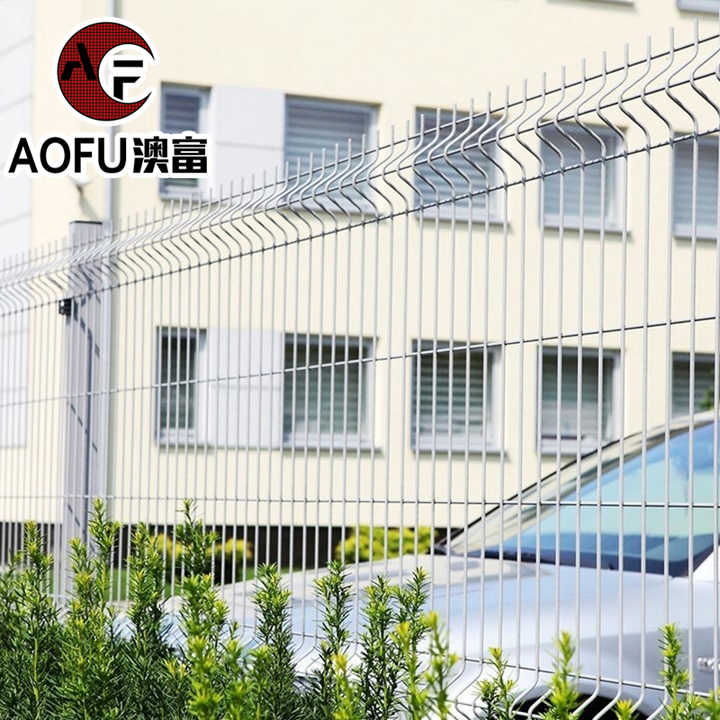 High Quality Hot Galvanized Steel Metal Pvc Coated Green 3d V Bending Curved Welded Wire Mesh ...
