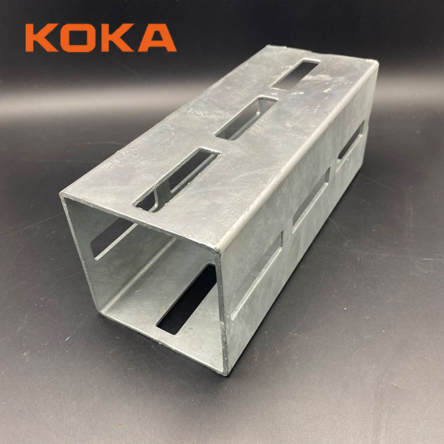 Heavy Rail Profile 100x100 Slotted Structural Square Channel| Alibaba.com