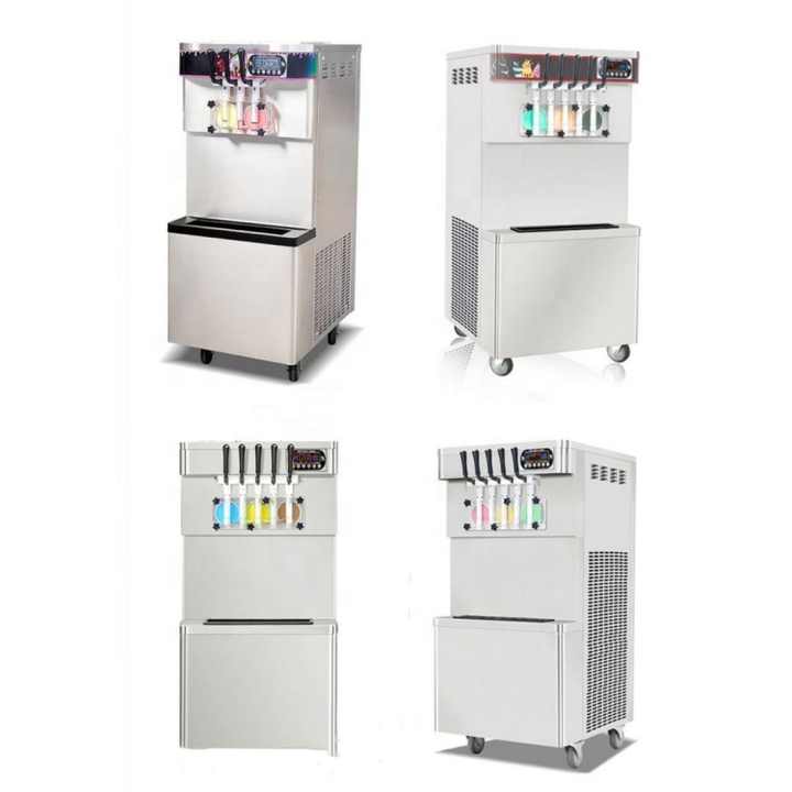 5 Flavors Electric Soft Serve Ice Cream Machine 110V/220V ...