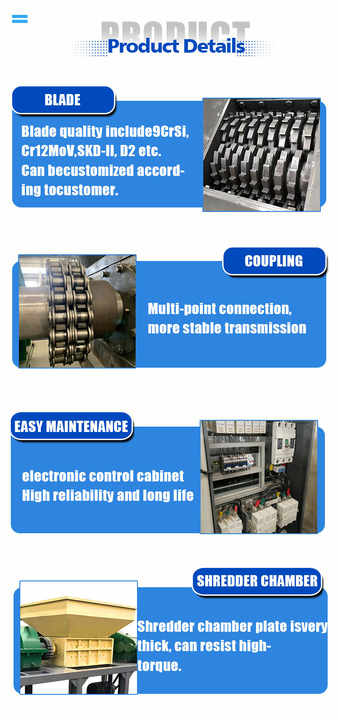 Heavy Duty Industrial Automatic Waste Tire Recycling Shredder Double Shaft Shredder Tyre Plant ...