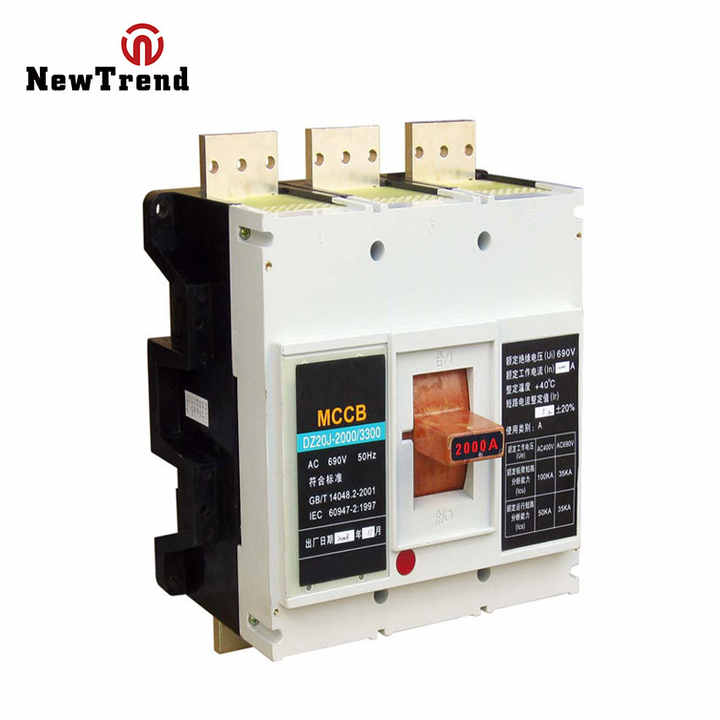 Large Current 3P MCCB - 2000A/2500A, 35ka/100ka Breaking Capacity