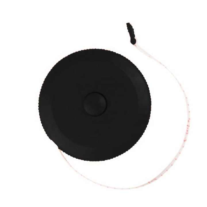 Round Plastic Compact Tape Measure with 1.5M Durable Non-stretch Soft ...