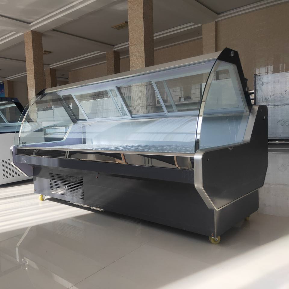 Supermarket Fresh Food Meat Deli Display Fridge Showcase Meat Display ...