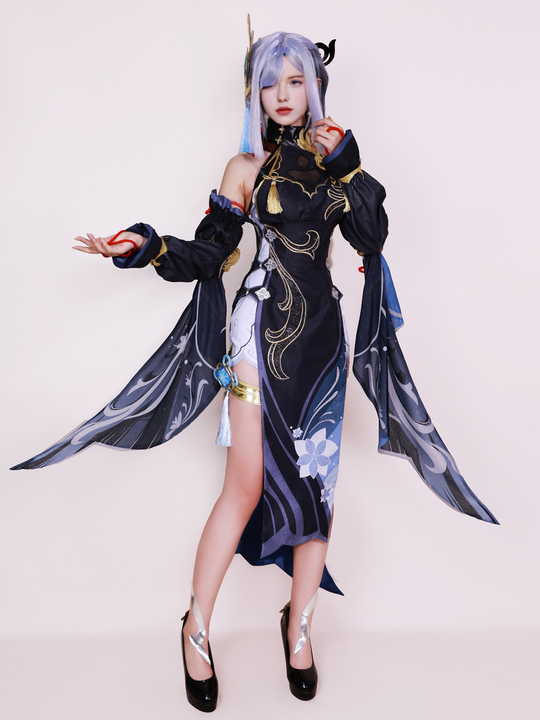 Shenhe Genshin Impact Cosplay Women Costume Set - OEM