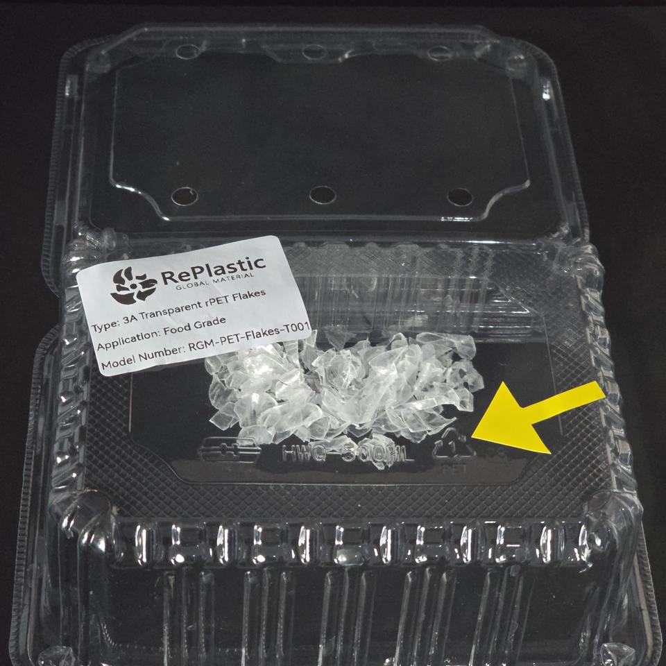 Transparent RPET Flakes / Recycled Plastic / Grade 3A rPET Flake From ...