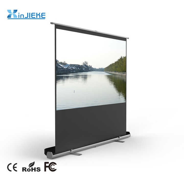 92 Inch Electric Floor Rising Projector Screen - Portable & Versatile