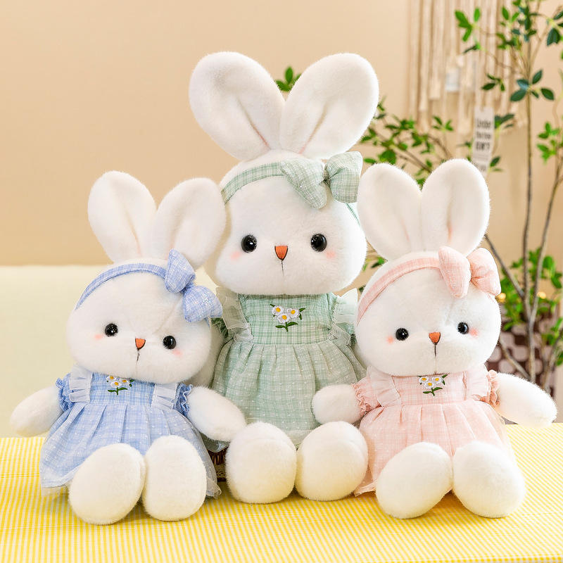 Adorable Easter Bunny Plush Toys Soft Stuffed Animals Rabbit Plush Toy ...