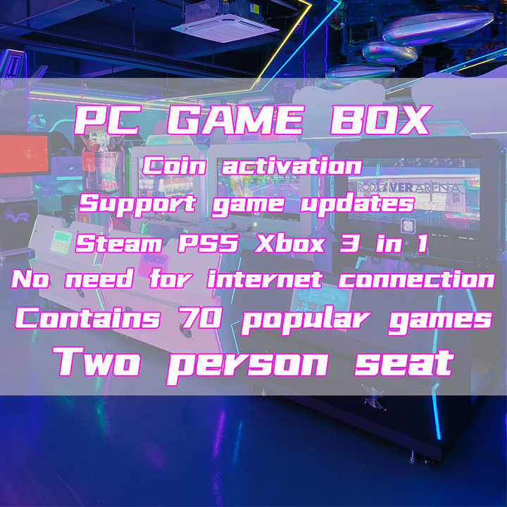 2 Players 4K Arcade Game Console Commercial Coin Operated PC Wooden Box ...