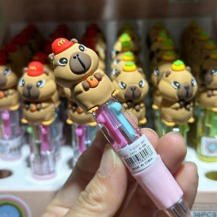 36 Pcs/box 4 Colors Capybara Cute Cartoon Ballpoint Pen School Office ...