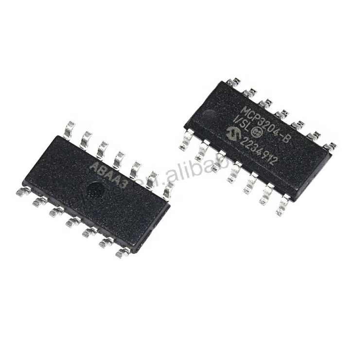 Jeking MCP3204 ICs Analog to Digital Converters - ADC 12-bit SOIC-14 1 Converter MCP3204-BI-SL ...