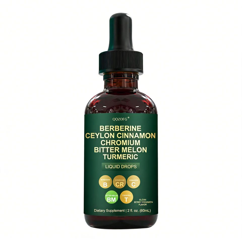 Berberine Liquid Drops with Pepper for Adult Immune Support 60ml Bottle ...