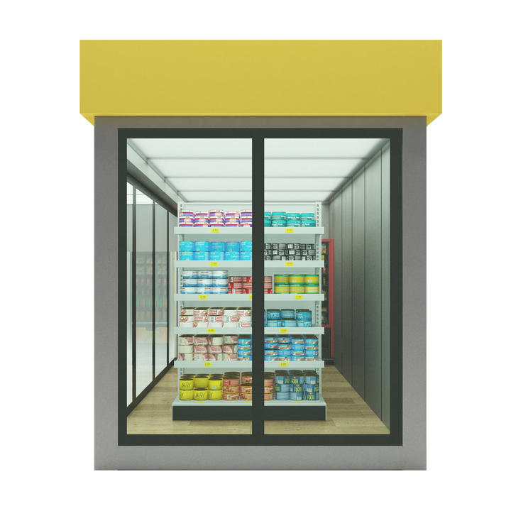 20ft Rapid Assembly Convenience Store Container - Durable