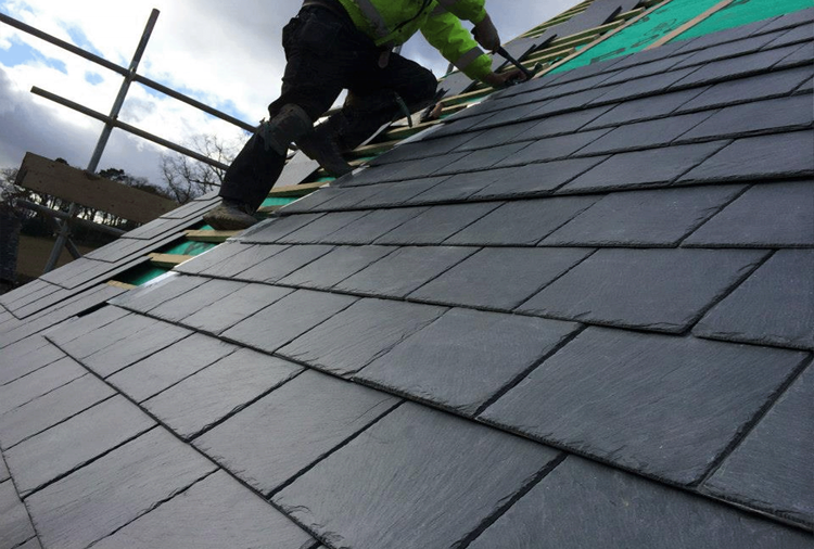 China Wholesale Black Slate Roofing Tiles Split Roof Tile Slate for ...