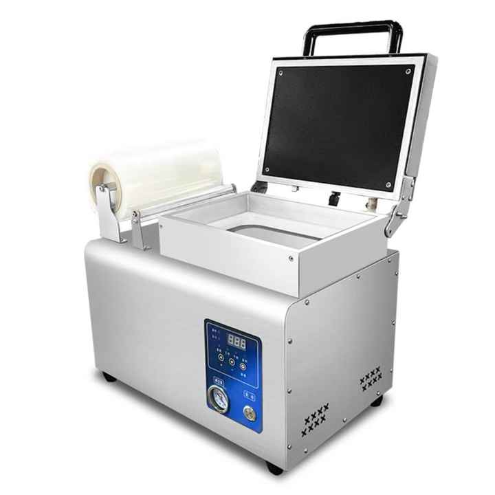 Fuou Food Plastic Film Vacuum Skin Tray Sealing Machine Packaging ...