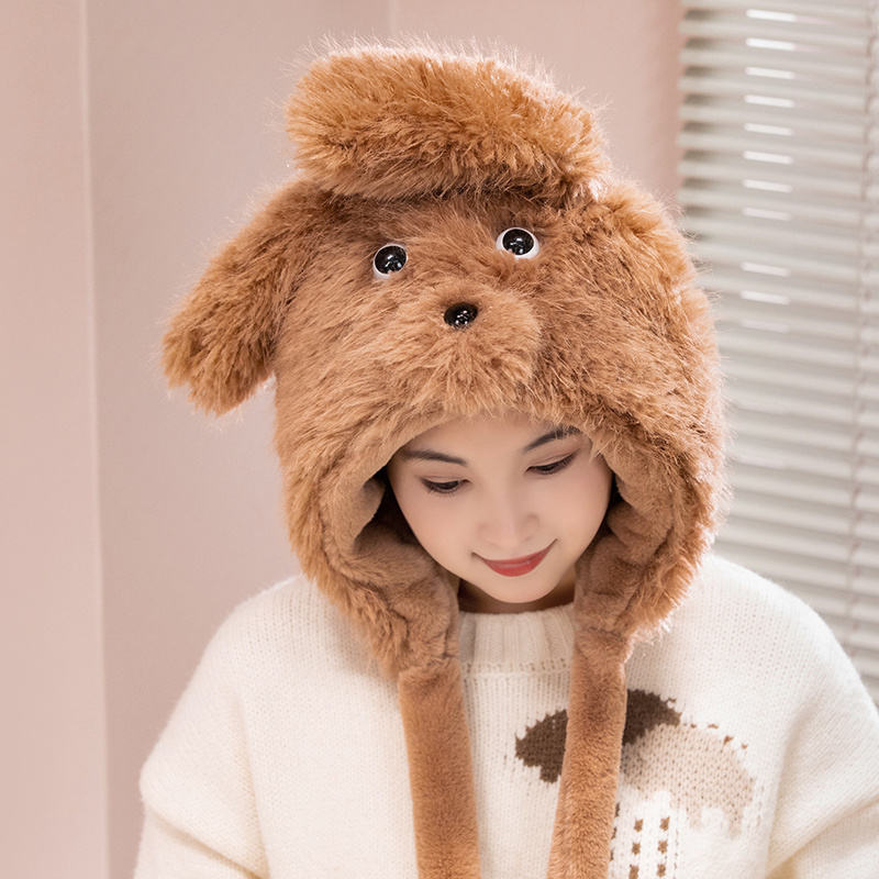 New Funny Plush Animal Dog Ear Hat with Moving Ears Pressing the Animal ...