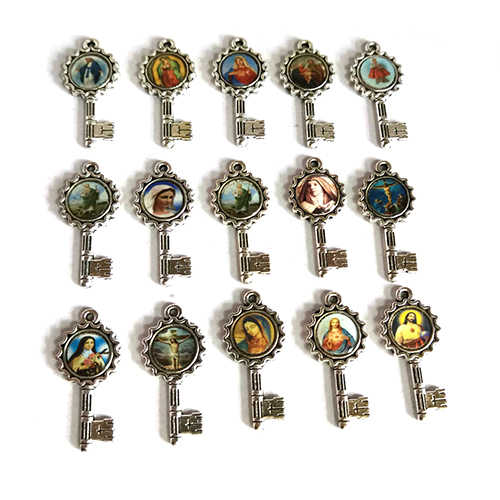 Rosary Pendant Accessories Jesus Alloy Cross Pendant Catholic Charm ...