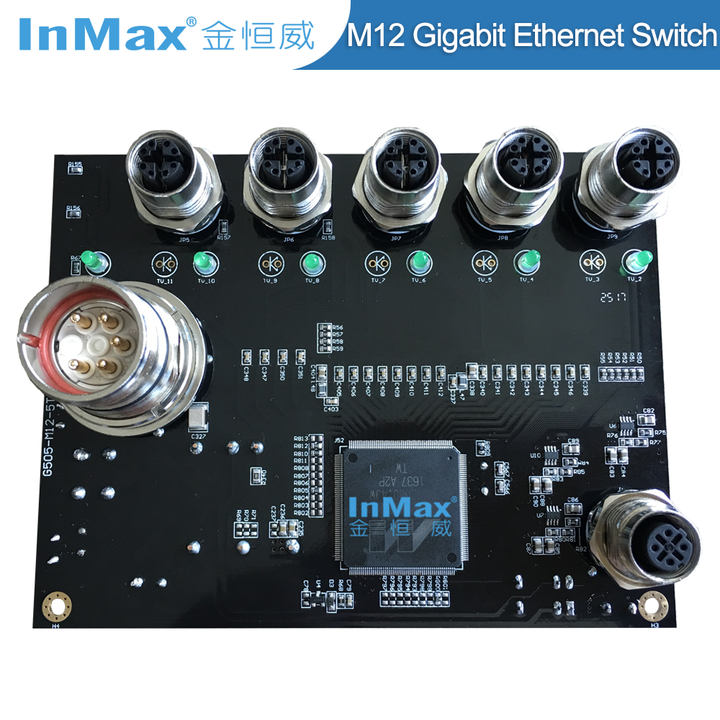 Inmax M12 Switch & Network Cable - Full Gigabit Ethernet