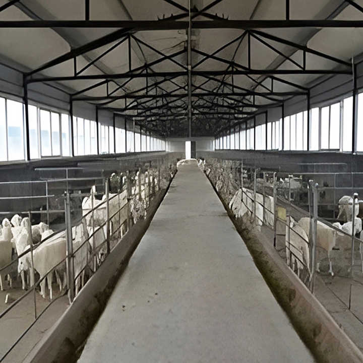 Prefabricated Steel Structure Cowshed - Modern & Durable
